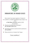 INVITATION FC BAGATELLE SAINTE SUZANNE – LIGUE REUNIONNAISE DE FOOTBALL